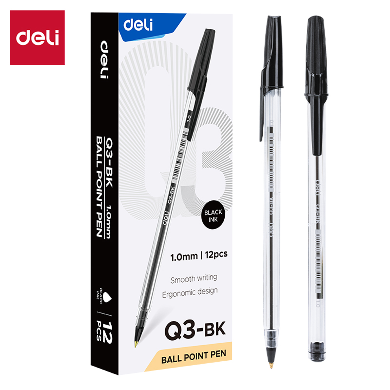 Deli Q3 Bullet Tip Ball Point Pen 1.0mm | Shopee Philippines