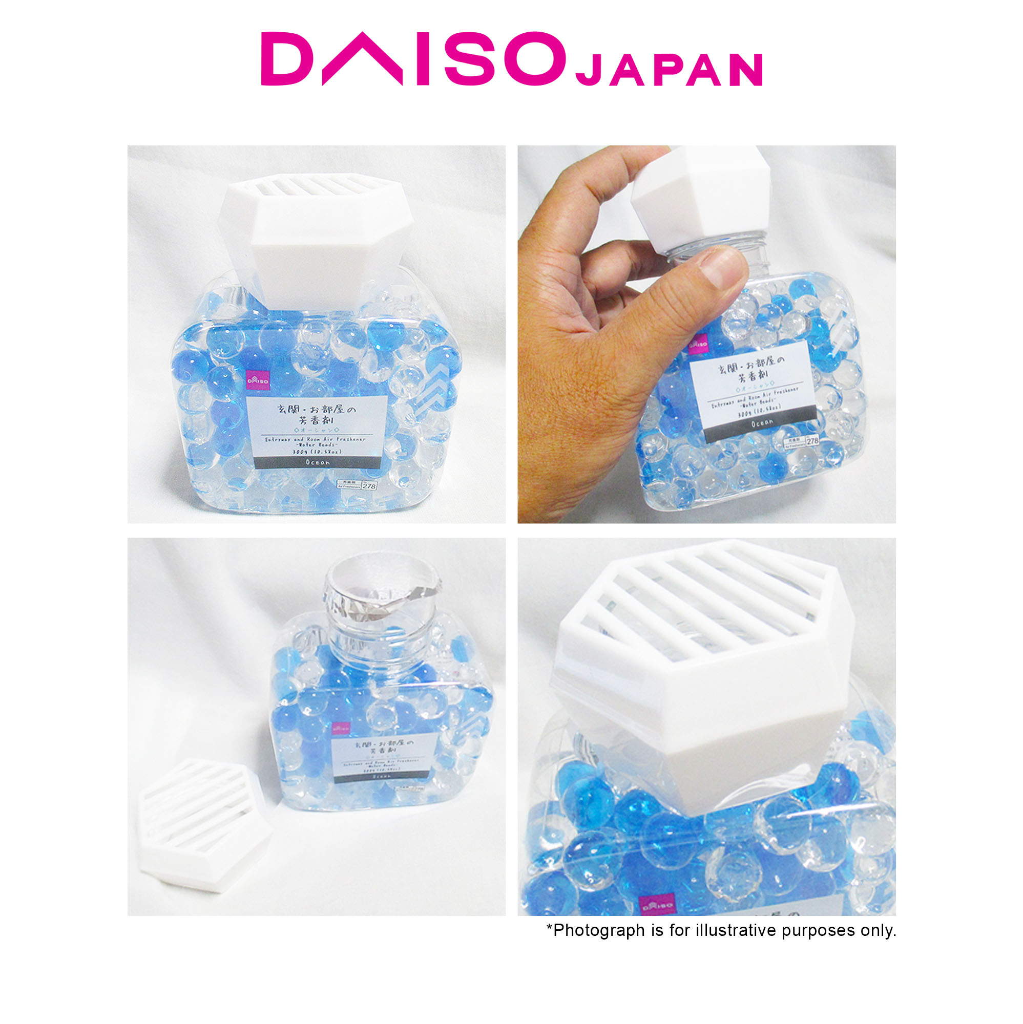 Daiso Ocean Scent Air Freshener Beads (for entryway, 300g) | Shopee ...