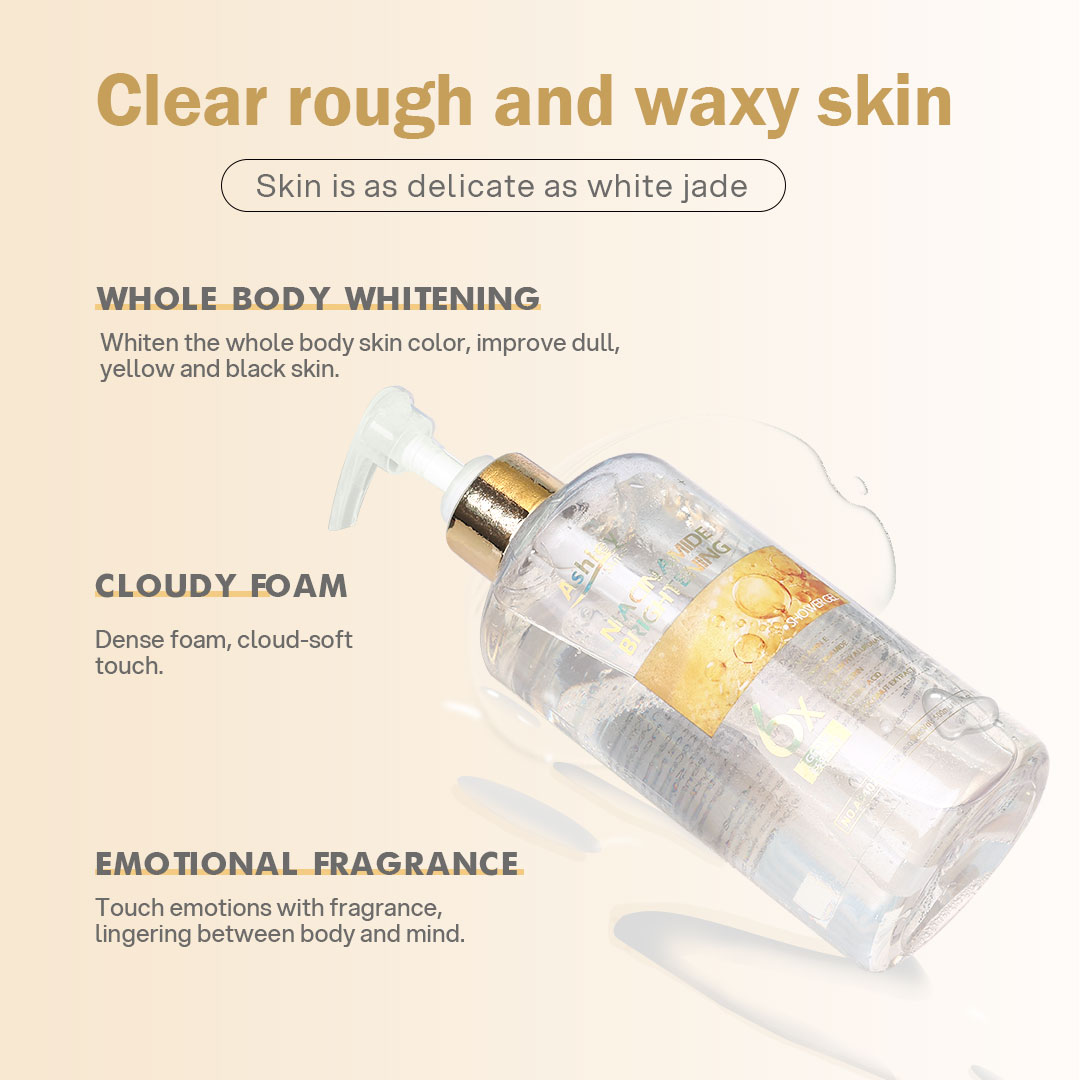 Ashley Shine Niacinamide Body Wash Shower Gel Moisturizing Whitening Brighten Body Care AS4025 ...