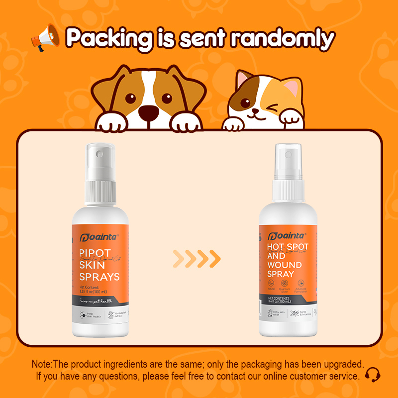 PUAINTA Antifungal Pipot Skin Spray for Dogs and Cats Skin Disease Itch ...
