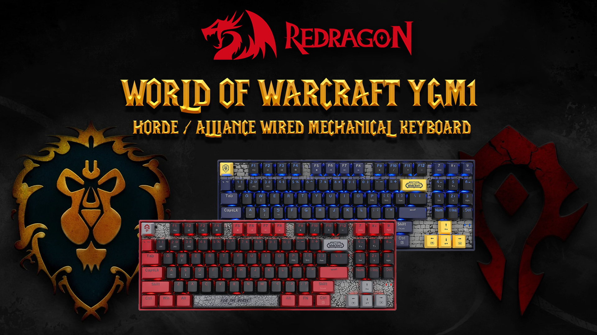 REDRAGON WORLD OF WARCRAFT YGM1 WIRED MECHANICAL KEYBOARD | Shopee ...