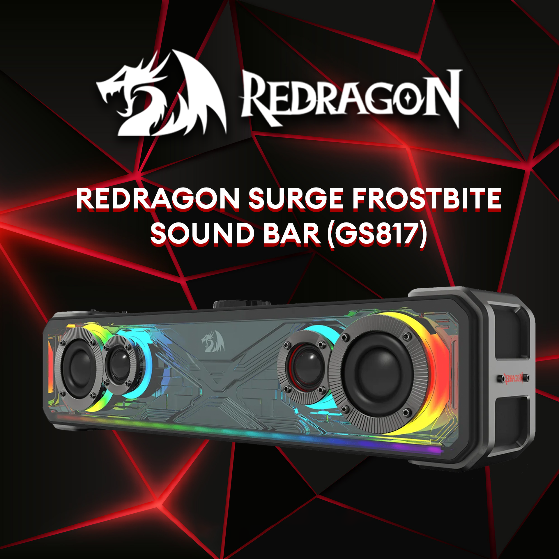 REDRAGON SURGE FROSTBITE SOUND BAR (GS817) | Shopee Philippines