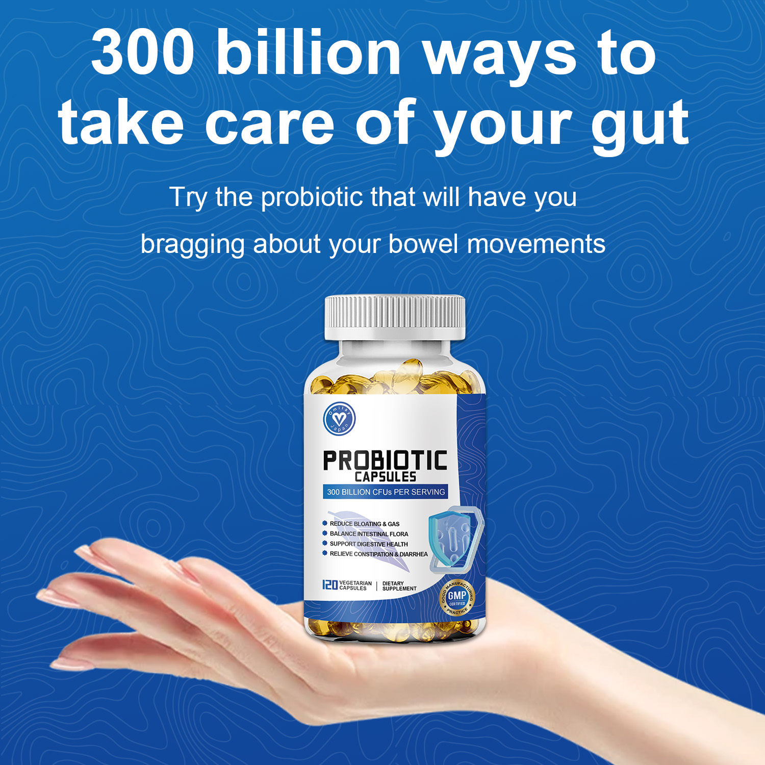 Omilay Probiotic Capsules Relieve Constipation & Diarrhea Balance ...