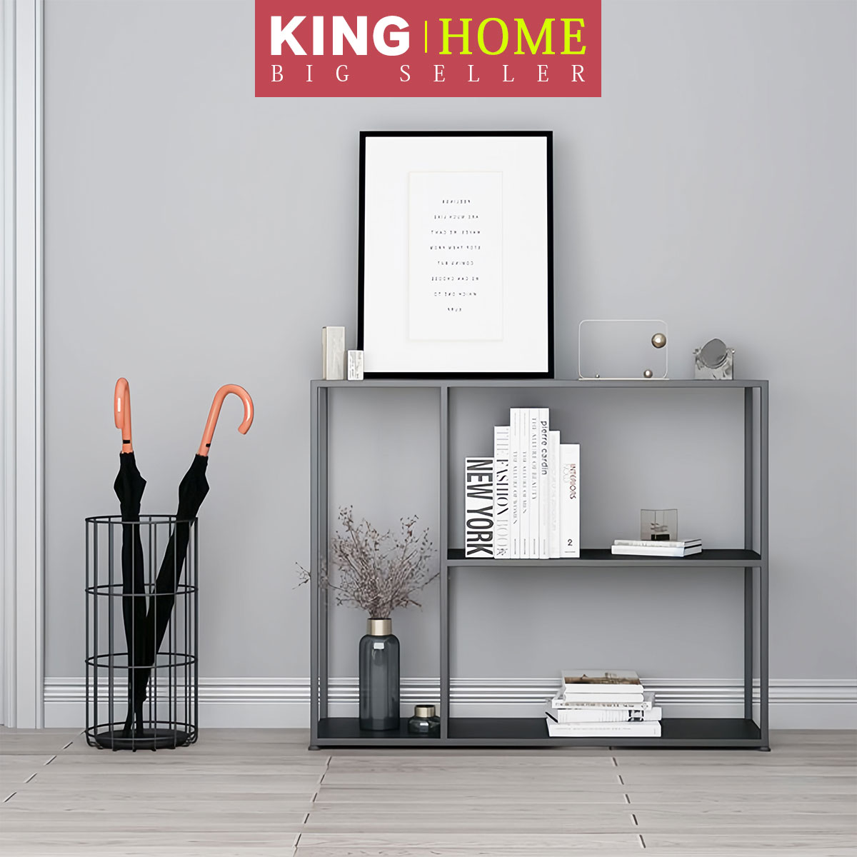 Metal living room display stand, organizational stand, minimalist ...