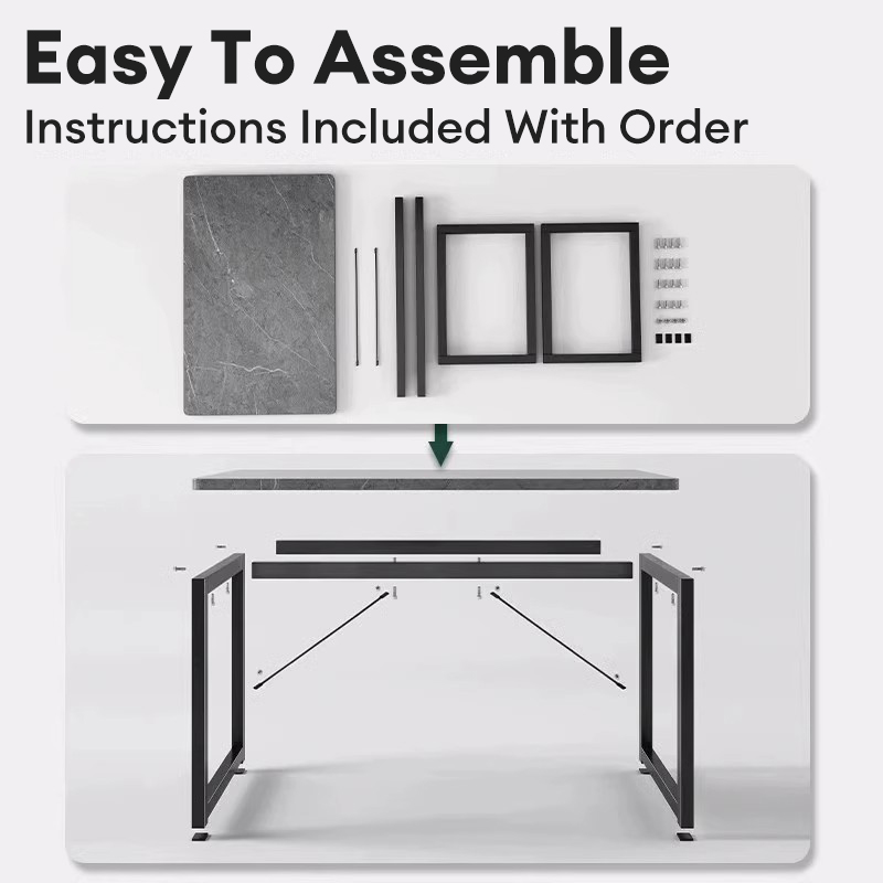 〖With PC frame〗Computer Desk Desktop E-Sports Table Simple Computer ...