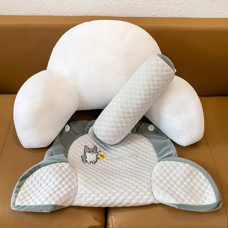 Bedside Cushion Backrest Pillow Cartoon Waist Support Backrest Pillow ...
