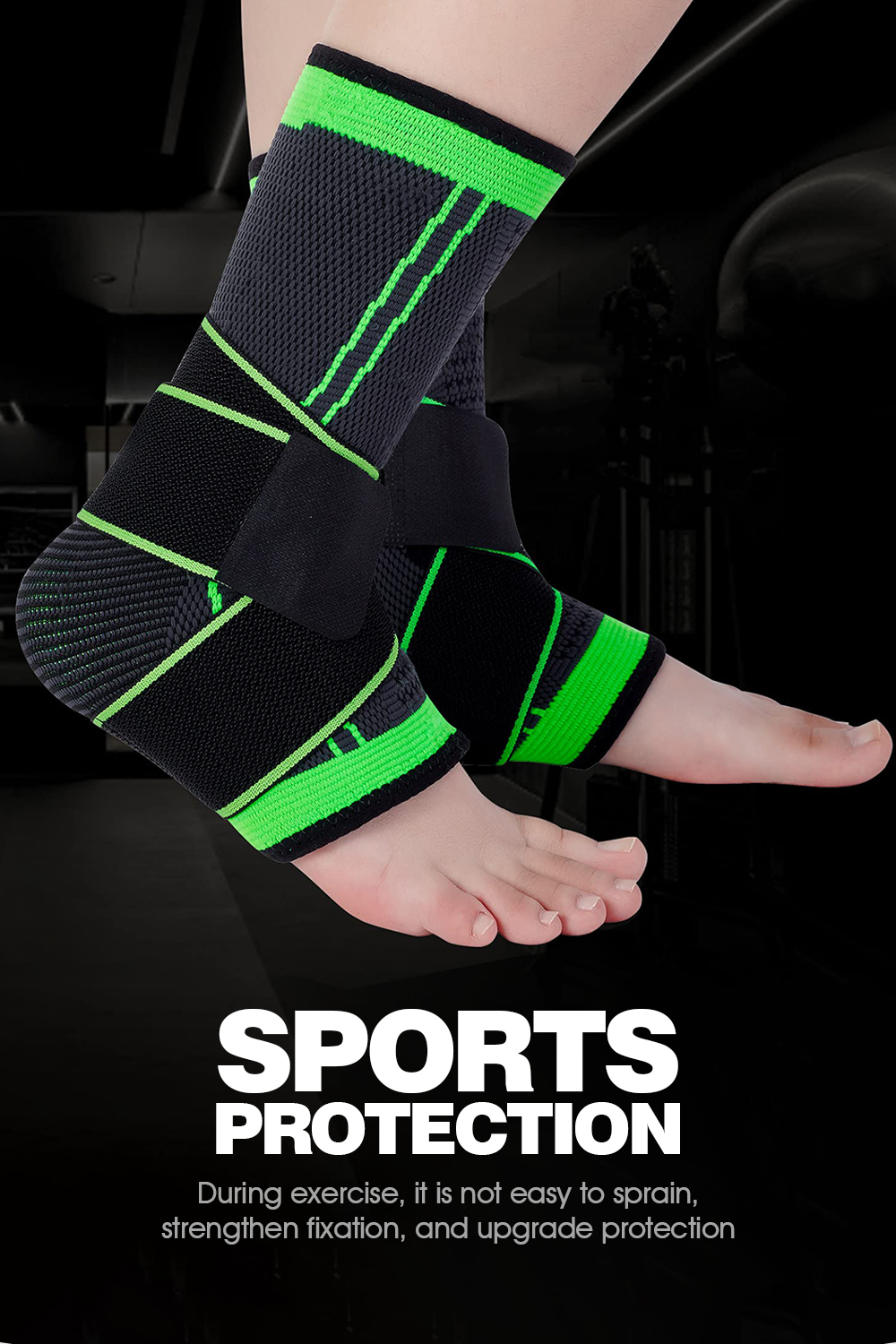 Sports Ankle Protection Elastic Nylon Warm Breathable Fixed Ankle ...