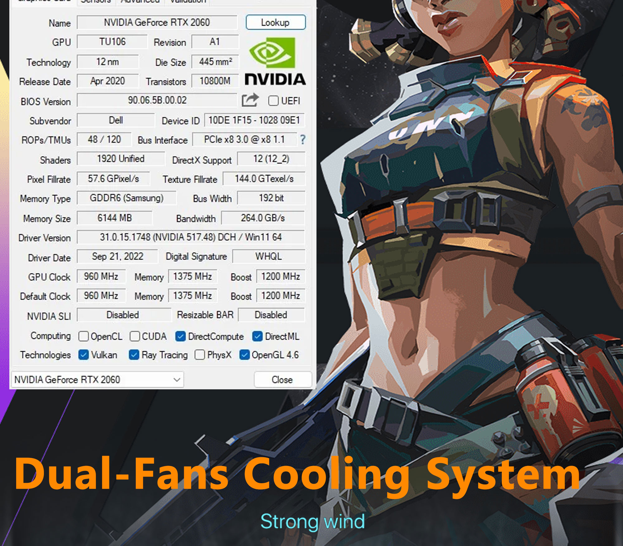 AISURIX RTX 2060S 6GB NVIDIA Graphics Card Video card 192bit GPU ...