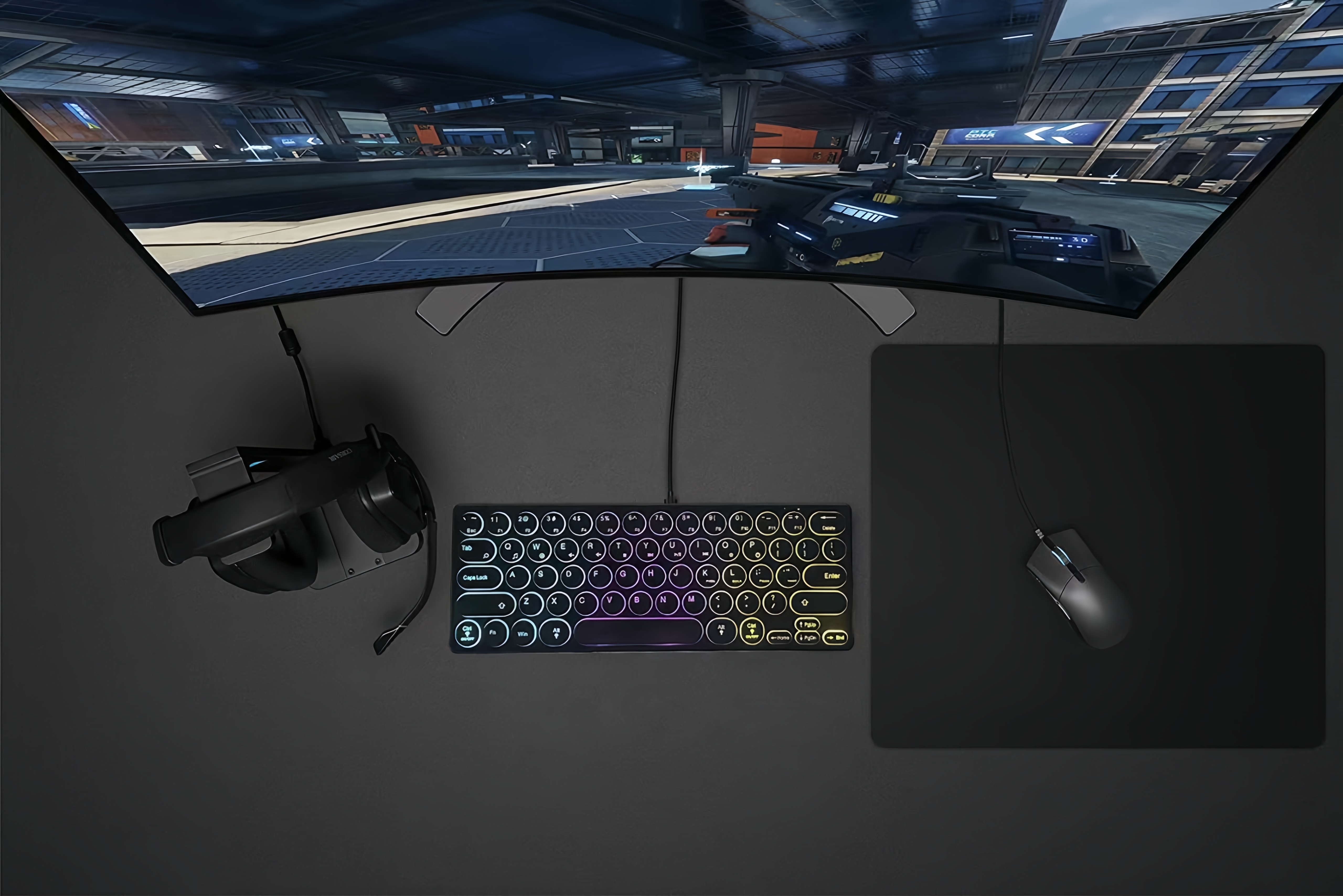 Zeus x Inphic 922 RGB Gaming Keyboard 64 Keys Keypad / Keyboard Multi ...
