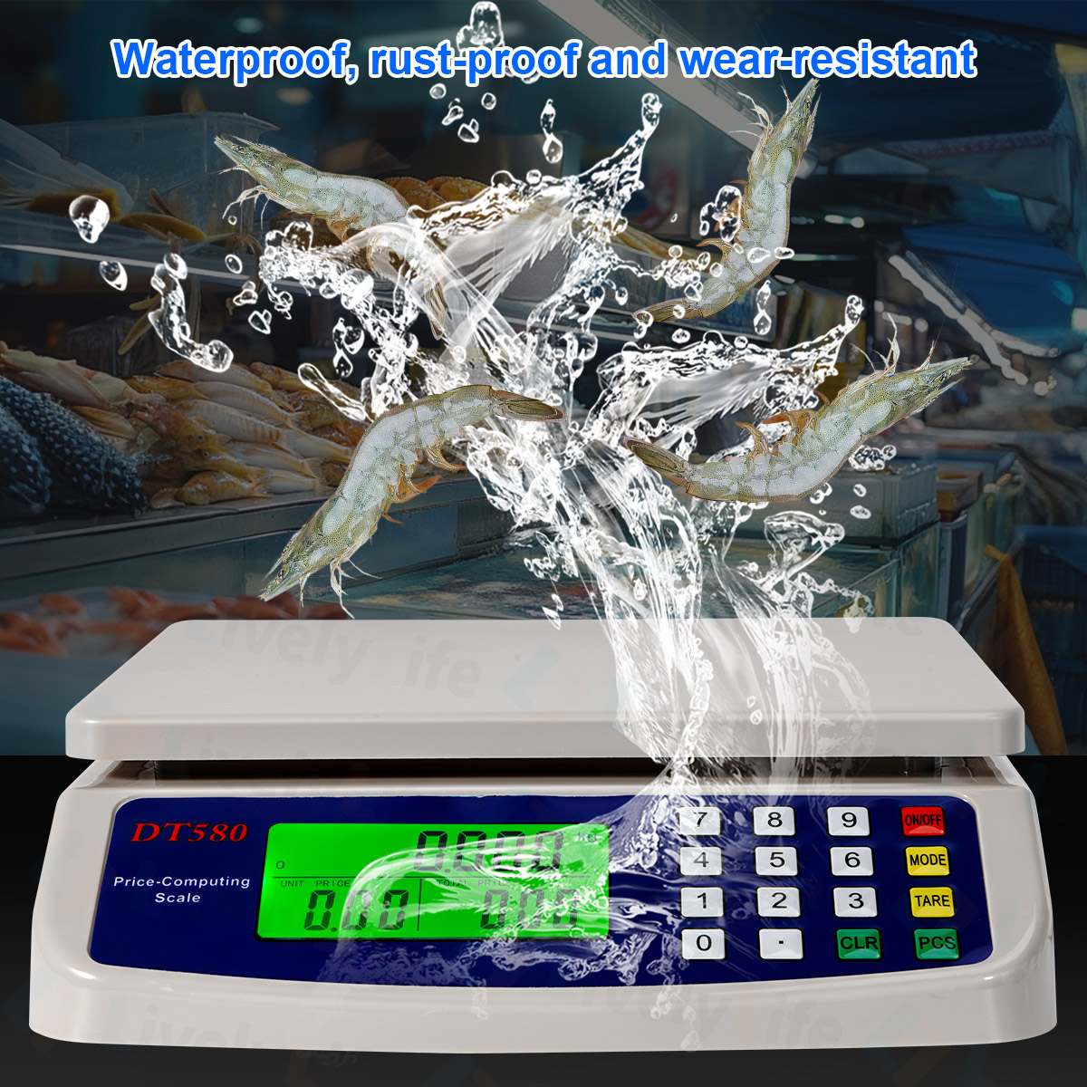 Digital Scale Weight Rechargeable Digital Price Computing Scale 30kg ...