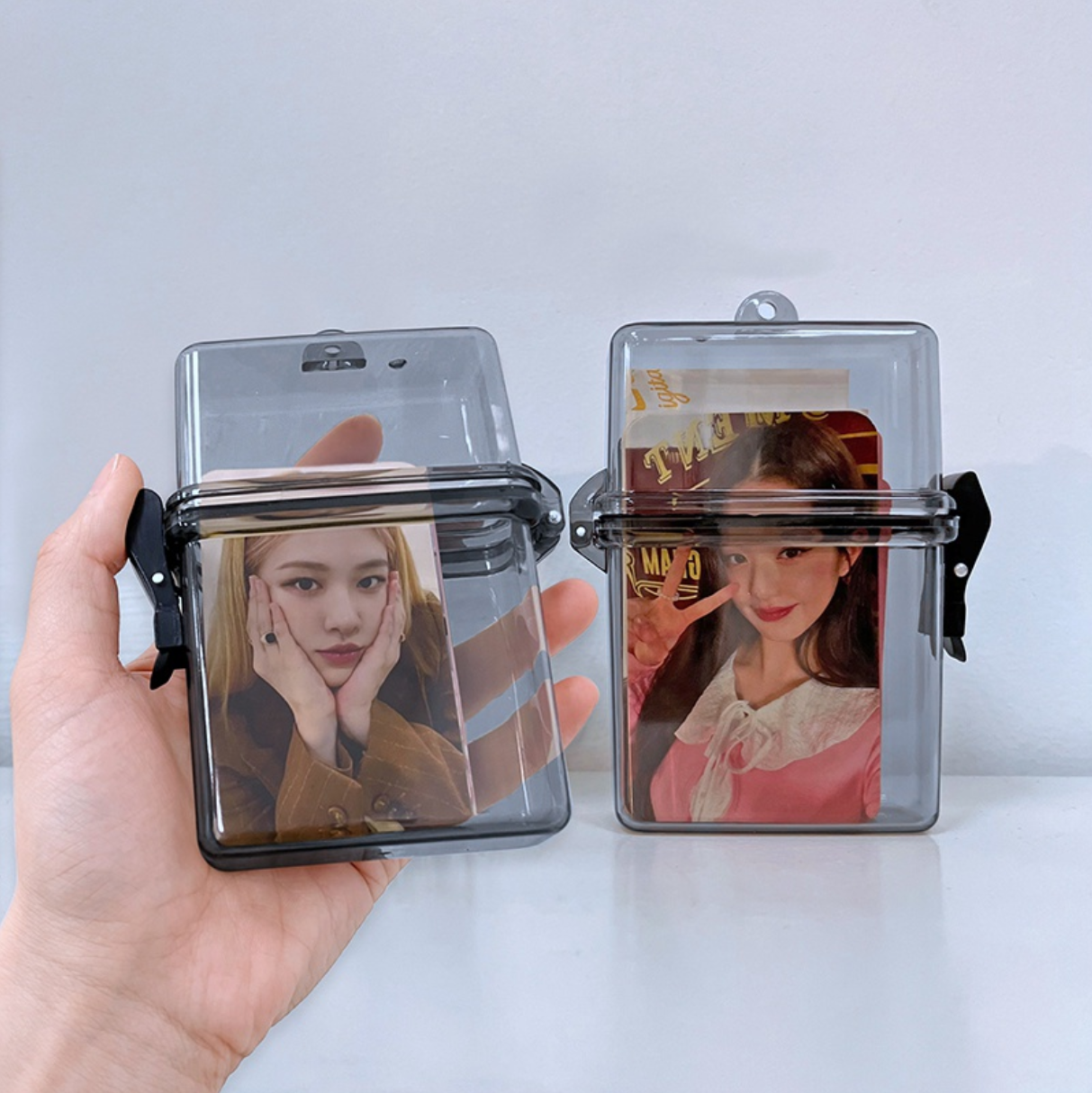 3Inch Mini Card Box Idol Photocards Case Photos Collect Holder ...