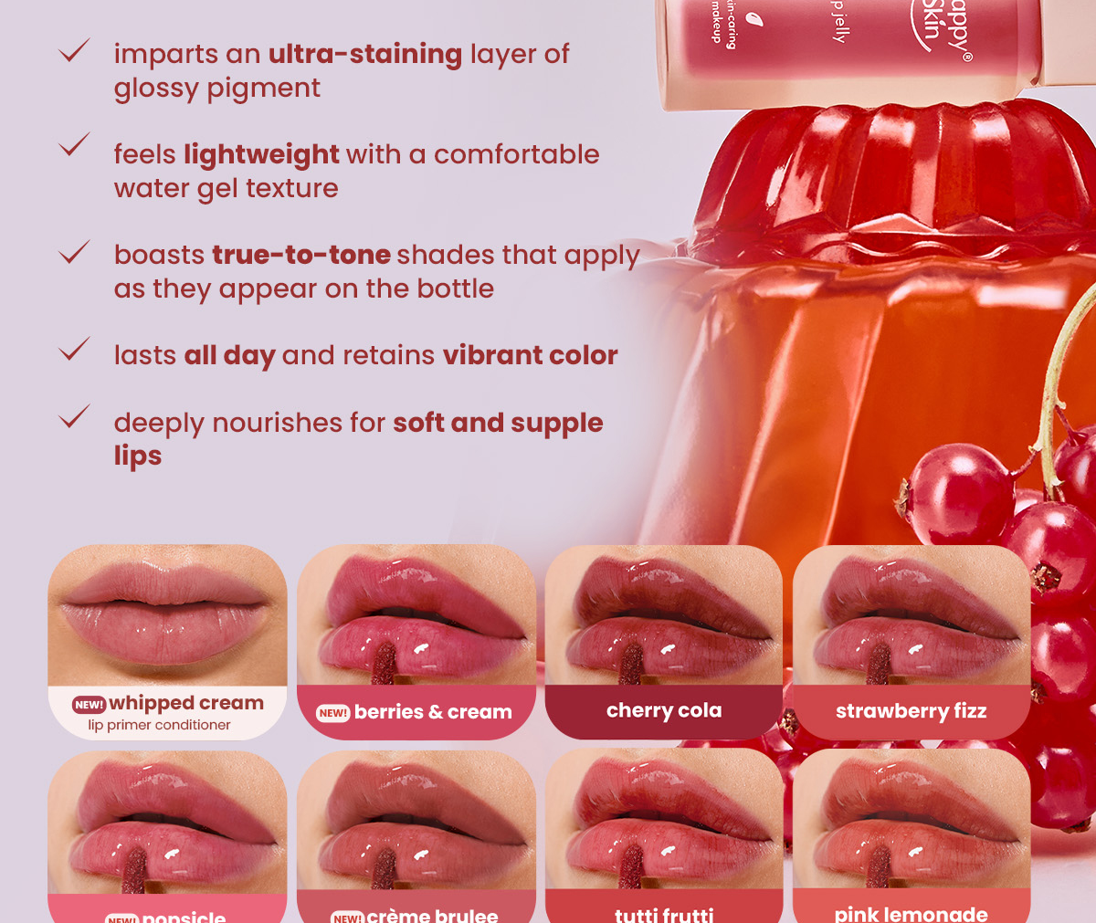 Happy Skin Lip Jelly [Dewy Gel Tint] | Shopee Philippines