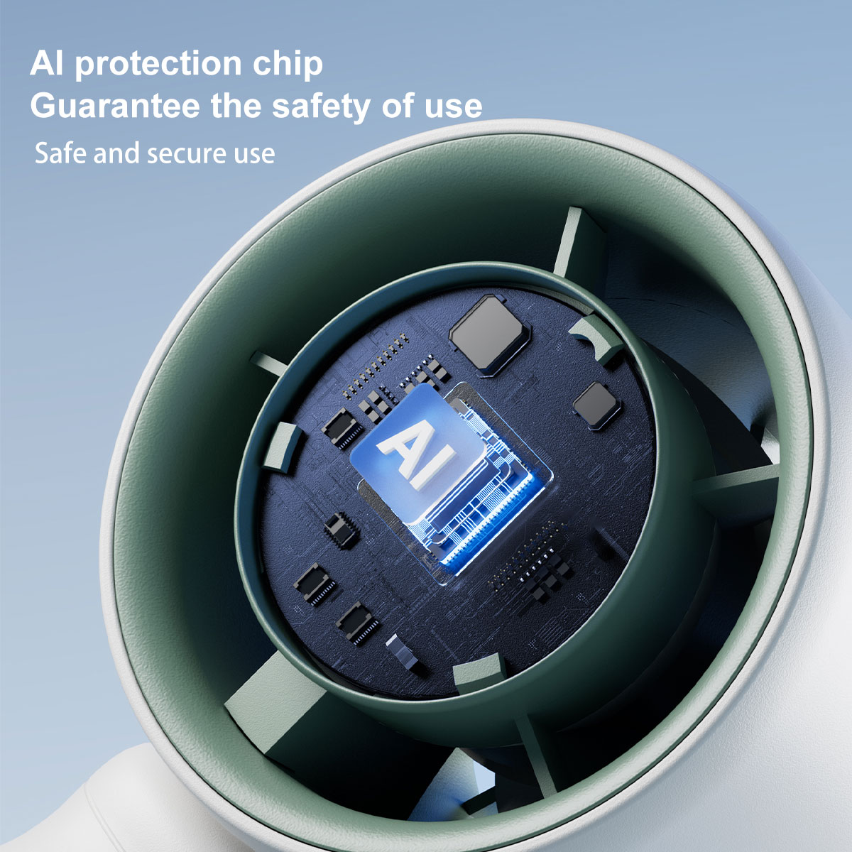 Jiditech Turbo Fan Mini High Speed Cooling Fan 4000mAh Handheld Fan ...