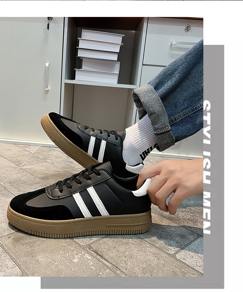 YOTO New Fashion Black White Shoe Sneakers For Women Men Low Cut Casual ...