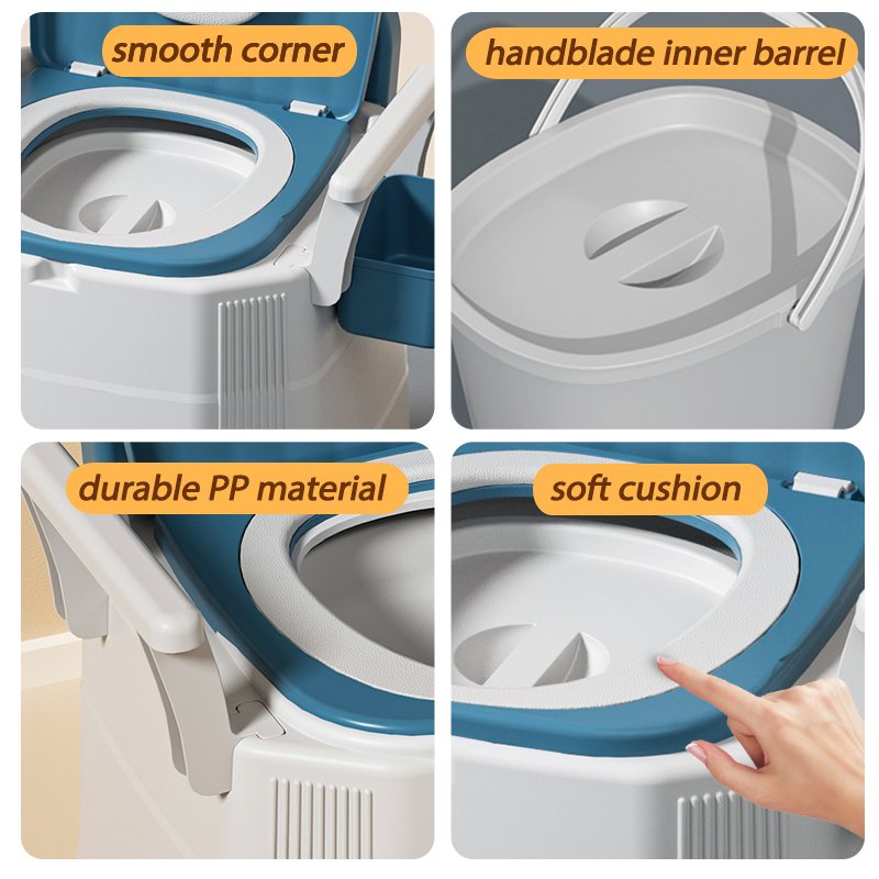 Arinola for Adult Portable Toilet Bowl Soft Pad Height Adjustable ...