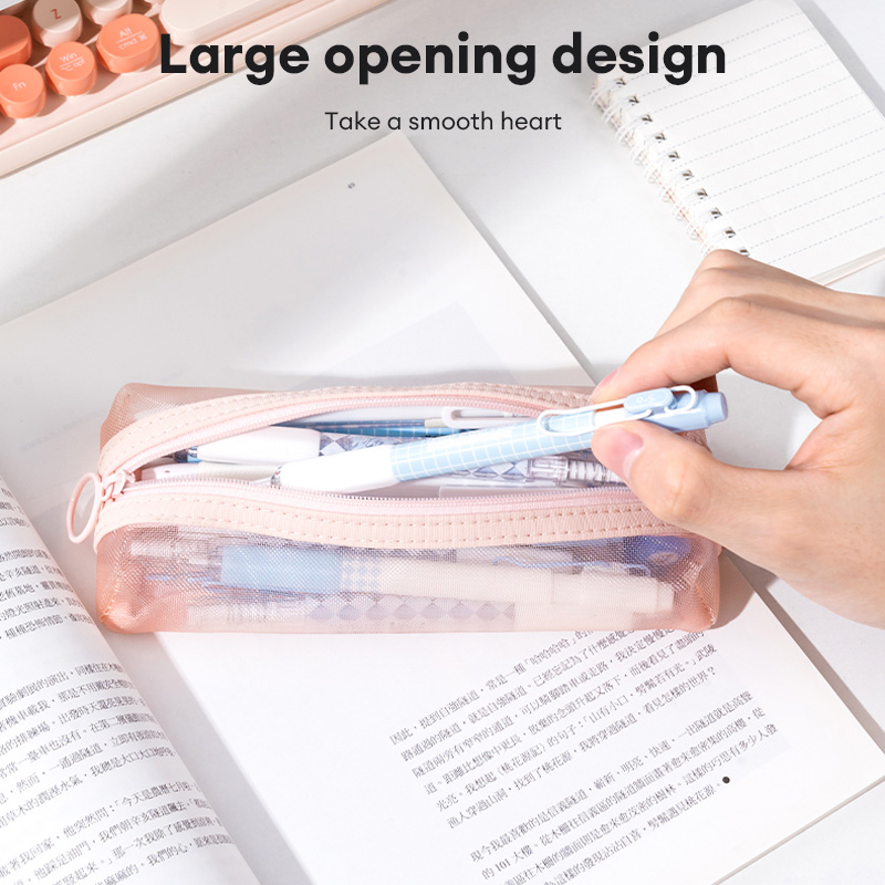 Deli BC365 Multifunctional Pencil Case Transparent PVC Multilayer ...