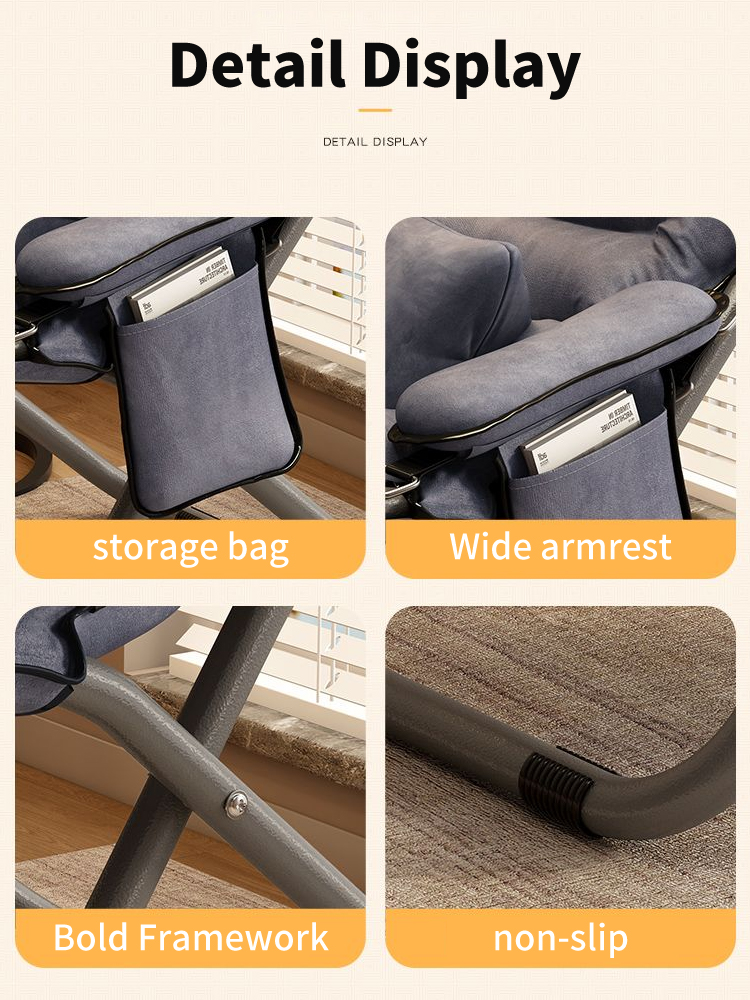 Lazy Sofa Backres tcomputer Lounge Chair Home Bedroom Single Person ...
