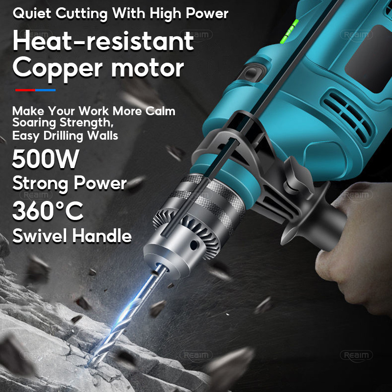 REAIM Grinder and Drill Set 2IN1 Original Heavy Duty Barena Drill Set ...