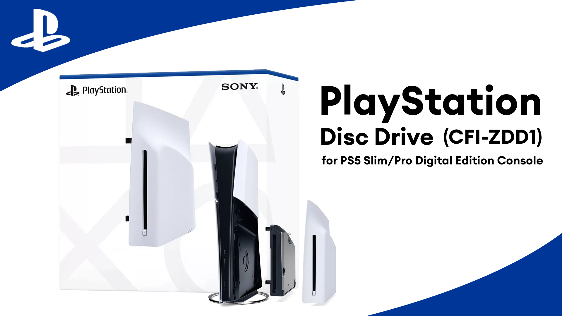 PlayStation Disc Drive for PS5 Slim/Pro Digital Edition Console (CFI ...