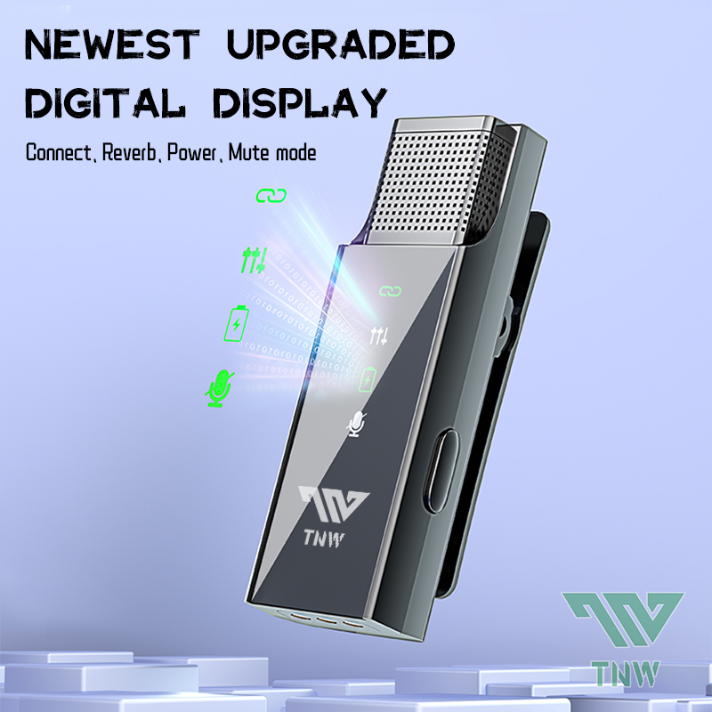 TNW A8/A9Pro Wireless Lavalier Microphone Lapel Mic With Charging Case ...