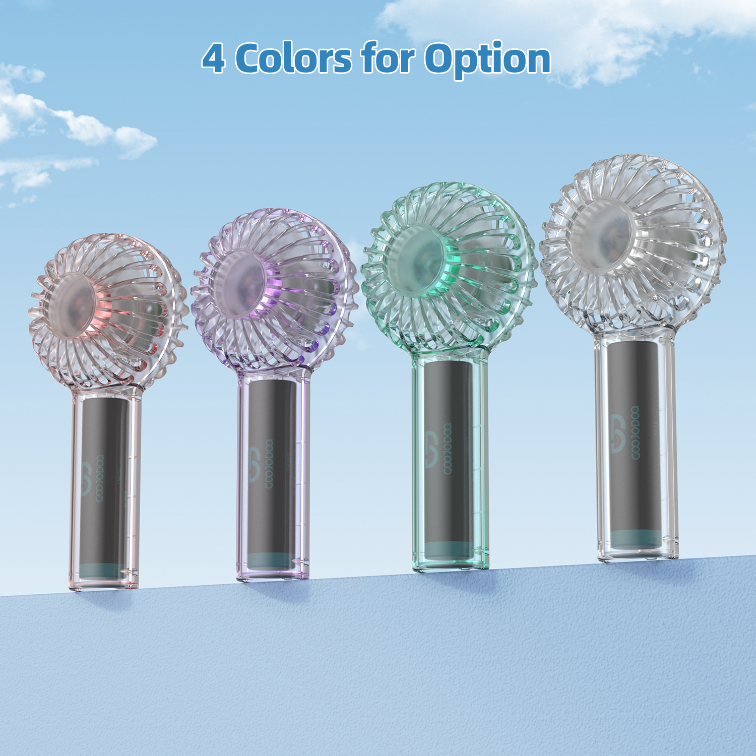 GOOJODOQ Portable Mini Fan Rechargeable Type C for School with Kids ...