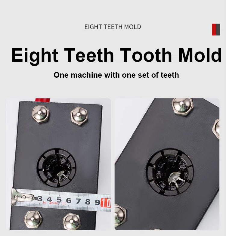 6/8 teeth, Crimping tool Crimp Machine ferrule Machine 8mm to 18mm ...