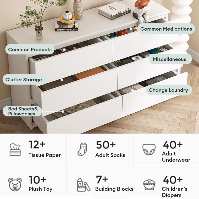 【Thickening】Chest Drawer Cabinet for clothes 3/4/5 Layer Durabox ...