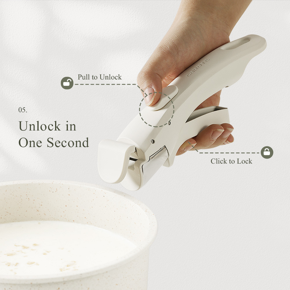 CAROTE Nonstick Cookware Set Handle Removable 5&10 Pcs Frying Pan NO ...