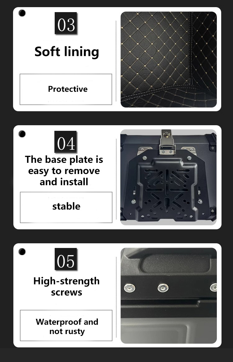 AENXRD⭐Ready stock⭐Top Box Motorcycle Box 45L Givi Box Motorcycle With ...