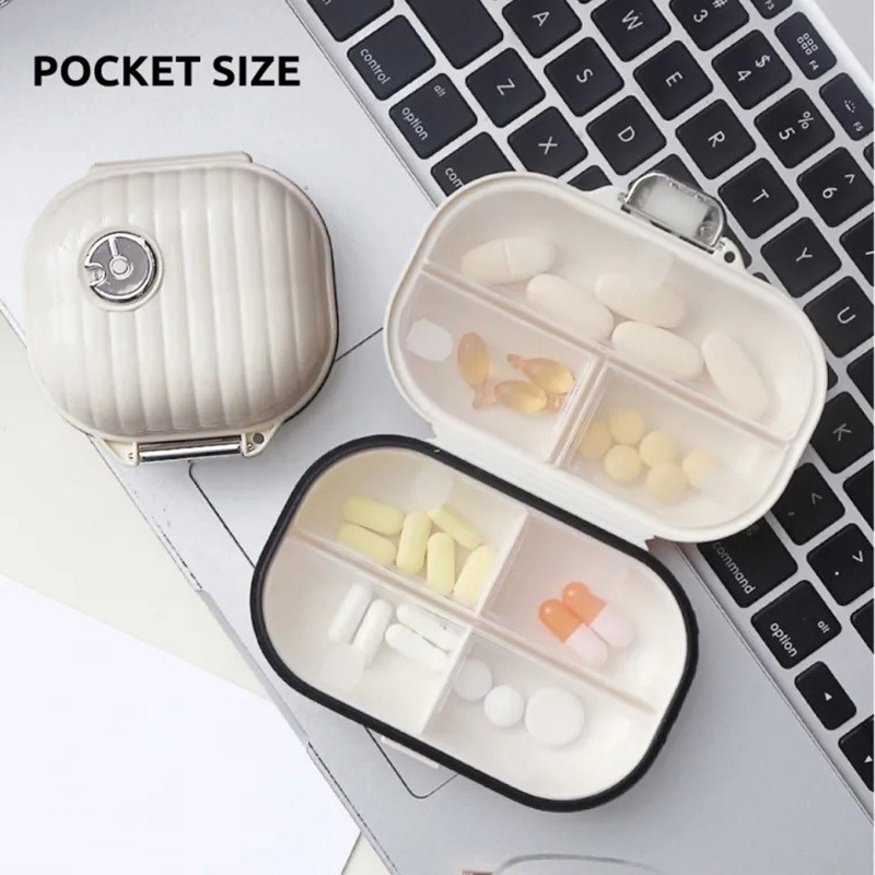 Travel 7-Day Portable Pill Storage Box Pocket Size Medicine Container ...