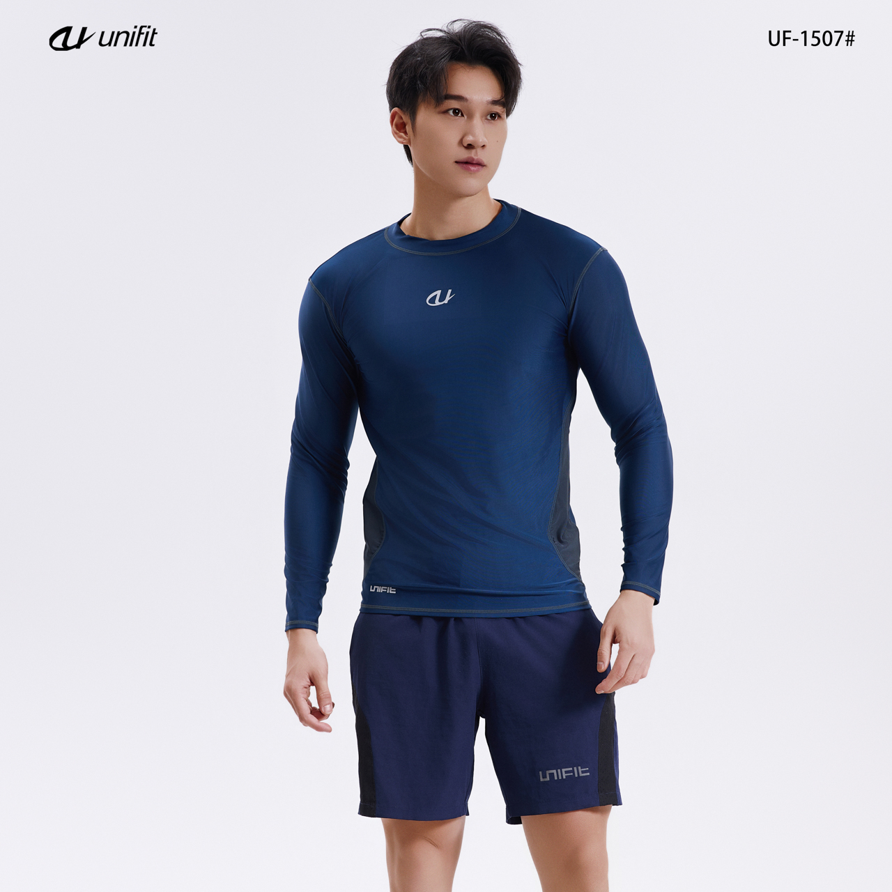 UNIFIT Men's Rash Guard Swimsuit Swimwear Dri-Fit Rash Guard UF-1507U ...