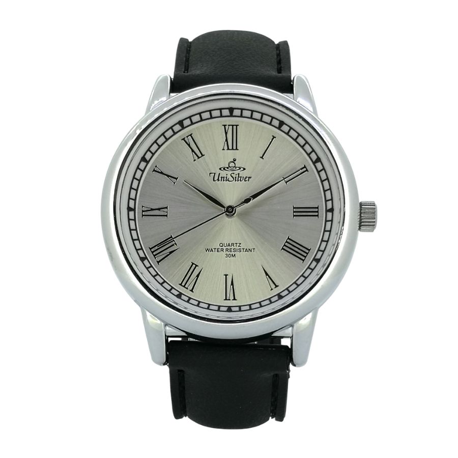 UniSilver TIME Men's Black Analog Rubber Watch KW3281-6001 | Shopee ...