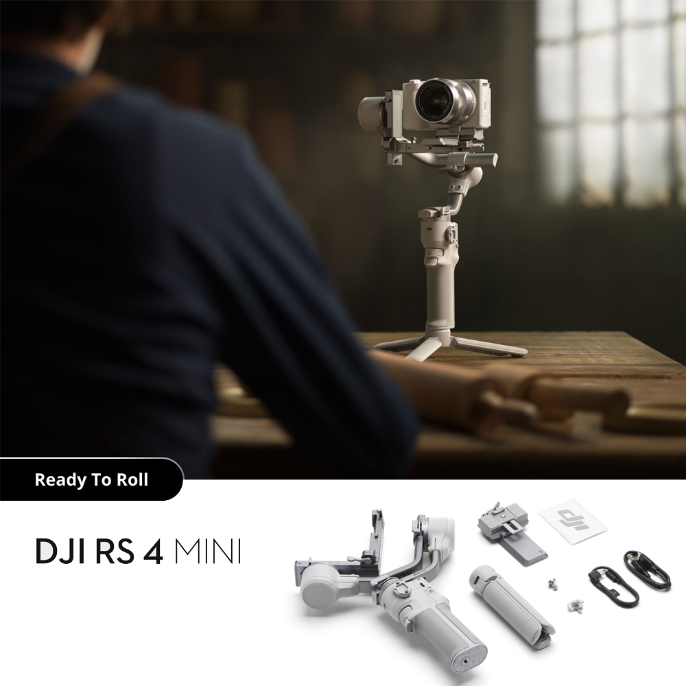 DJI RS RONIN MINI 4 Handheld Gimbal Stabilizer Combo Kit with Tracking ...
