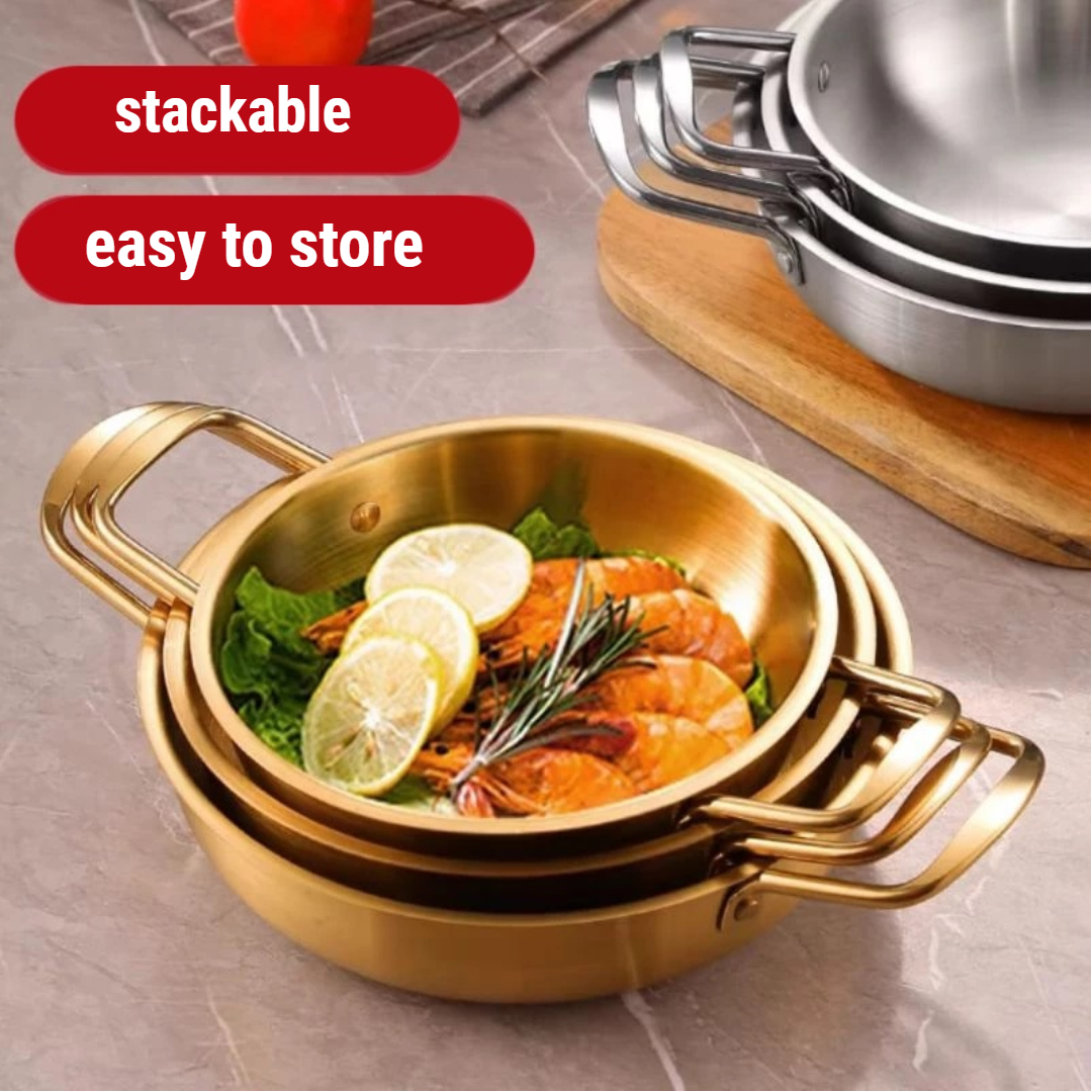 Korean Pot Cooking Pot Stainless Pot Ramen Bowl Seafood Noodles Pan ...