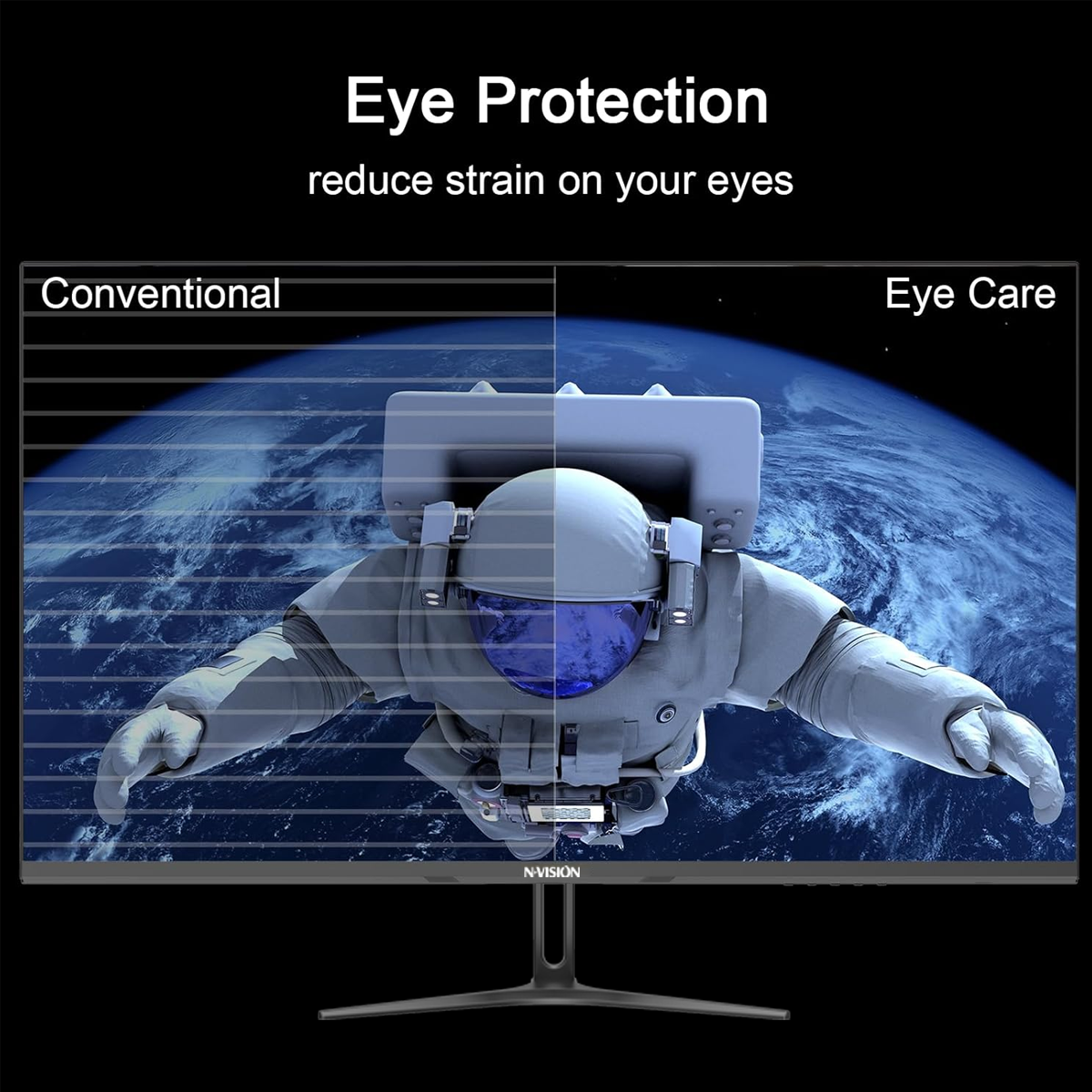 Nvision 25 Inch Monitor 100Hz FHD 1920*1080P Framless Flat Gaming ...