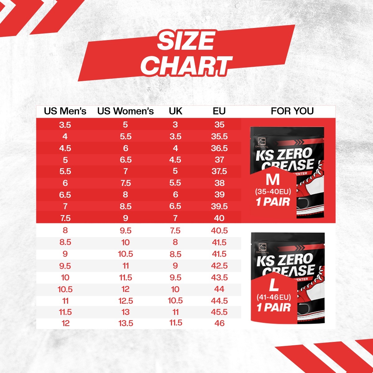 KSORIGINAL KS Zero Crease Toe Cap Support Anti Sneakers Shoe Protector ...