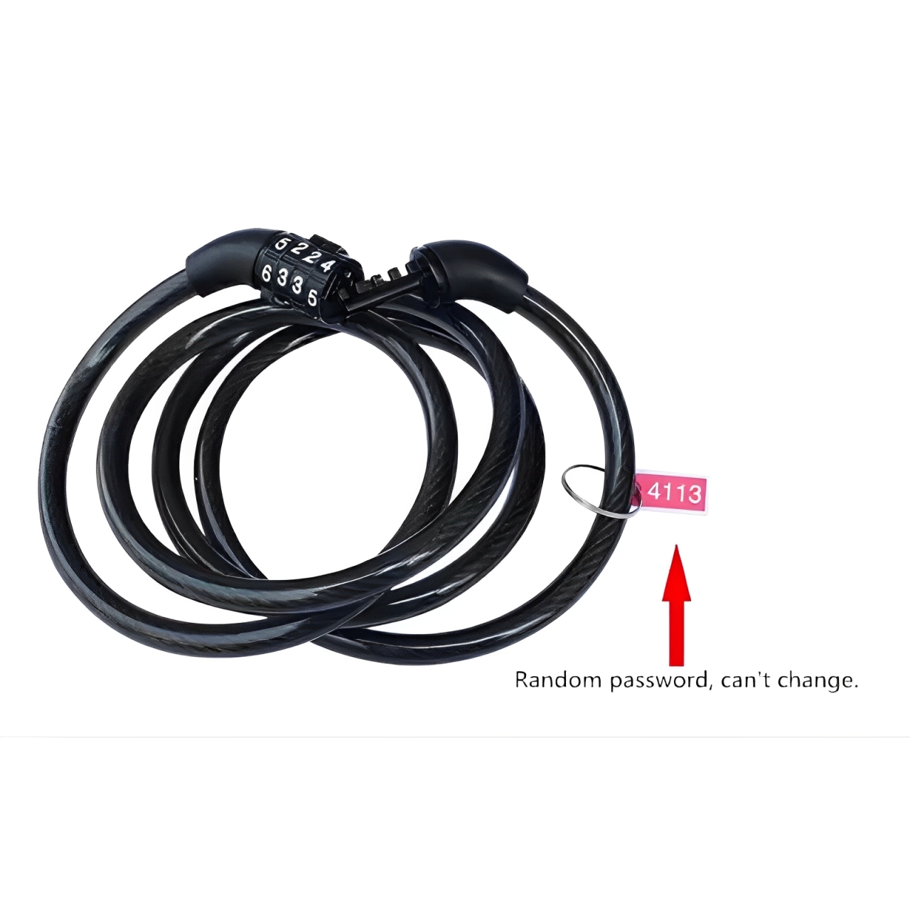 4 Digits Bike Lock, Heavy Duty Anti Theft Bike Locks, Combination Lock ...