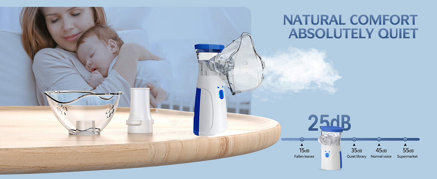 Gold Star Portable Nebulizer Rechargeable Inhaler Ultrasonic Spray ...