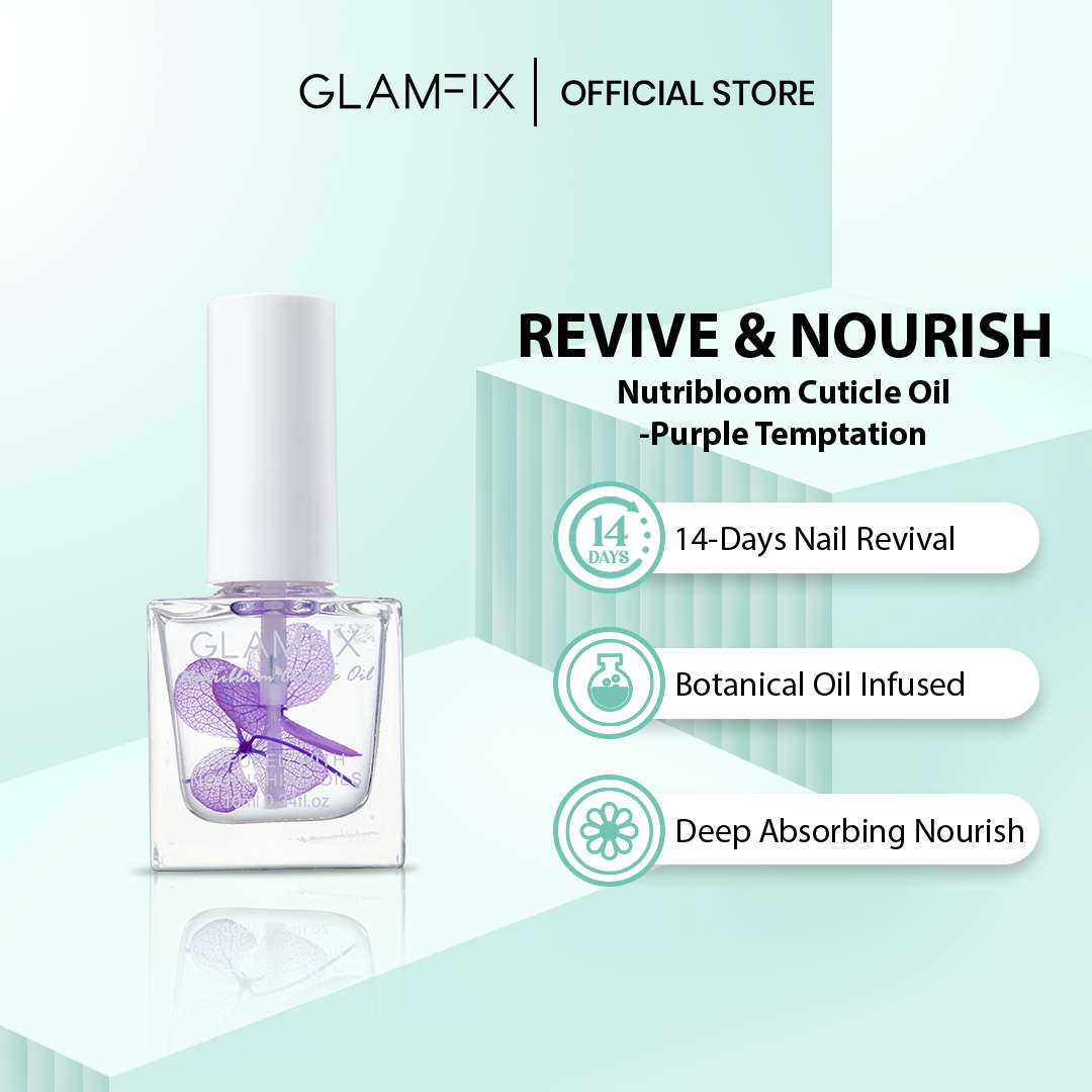 GLAMFIX NutriBloom Cuticle Oil Purple Temptation | Infused With ...