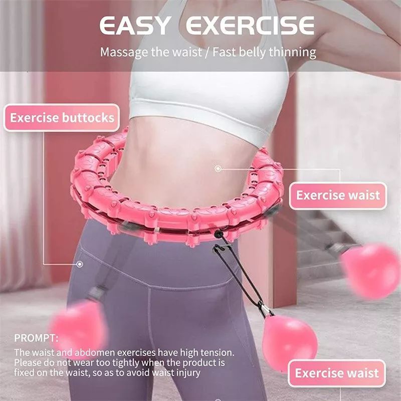Segmented Adjustable Sports Hula Hoop Waist Exercise Detachable Hula ...