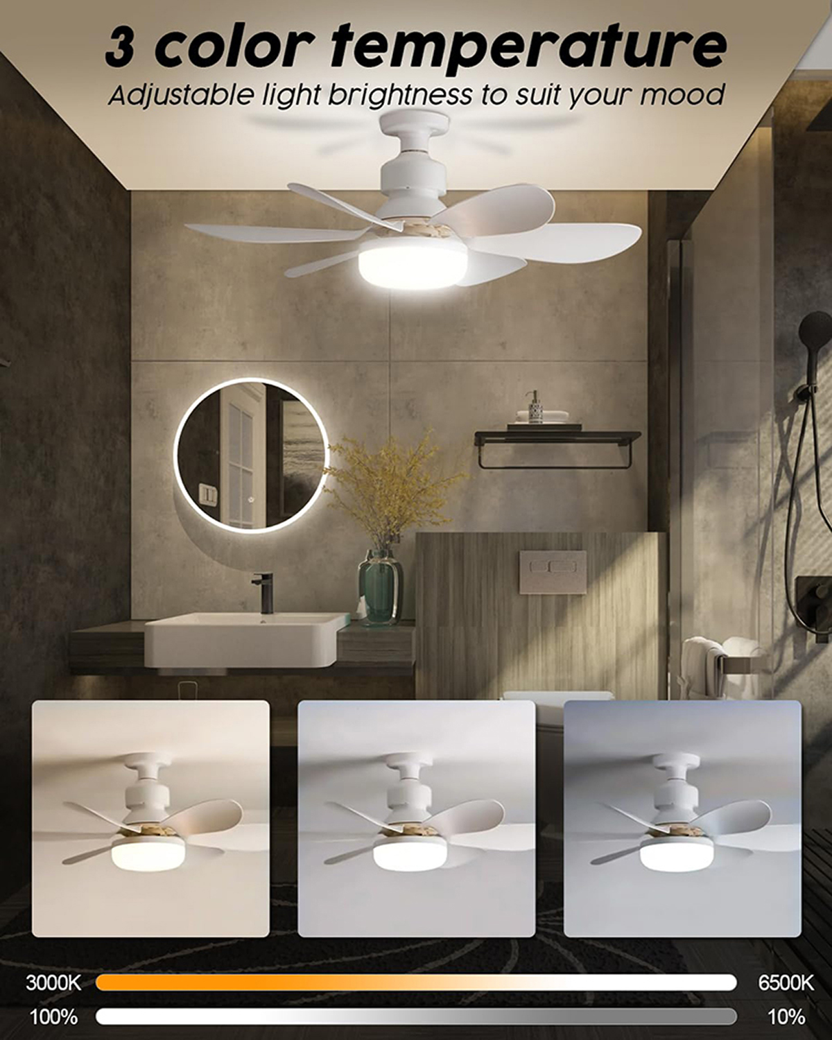 【10Years Warranty】Y·S·S YaSheng quiet Ceiling Fan With LED Light With ...