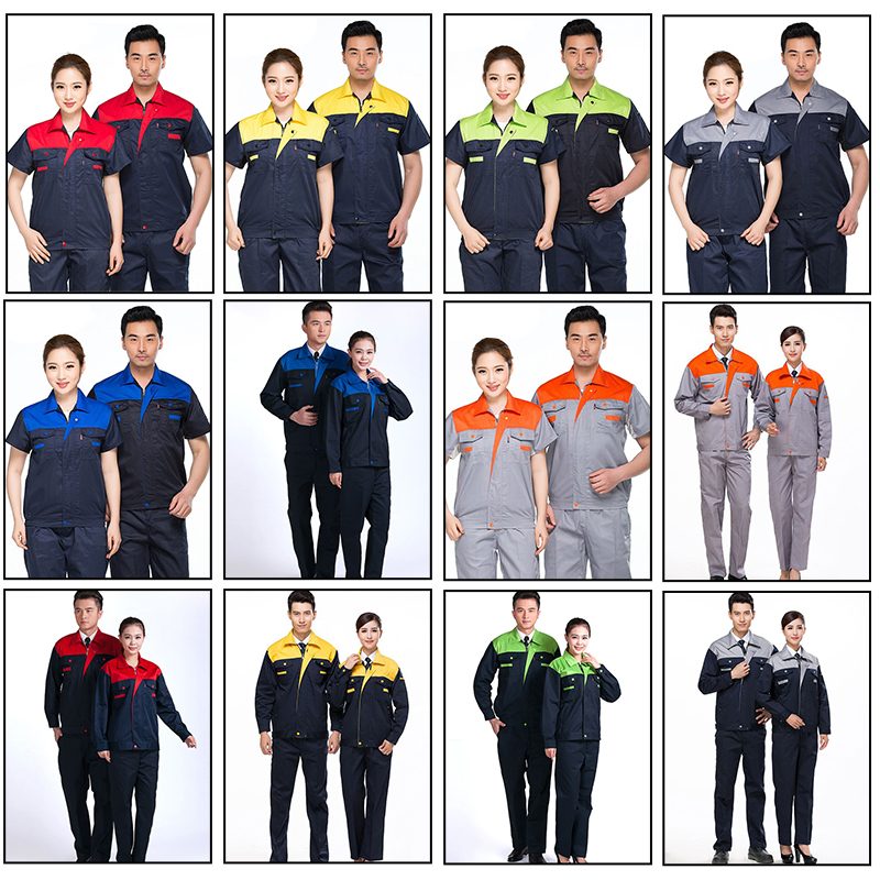 Safety Work Jacket for Men & Women Workwear Clothes Uniform Coverall ...