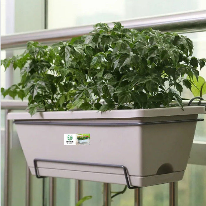 Planting vegetable basin rectangular long flower pot balcony planting ...