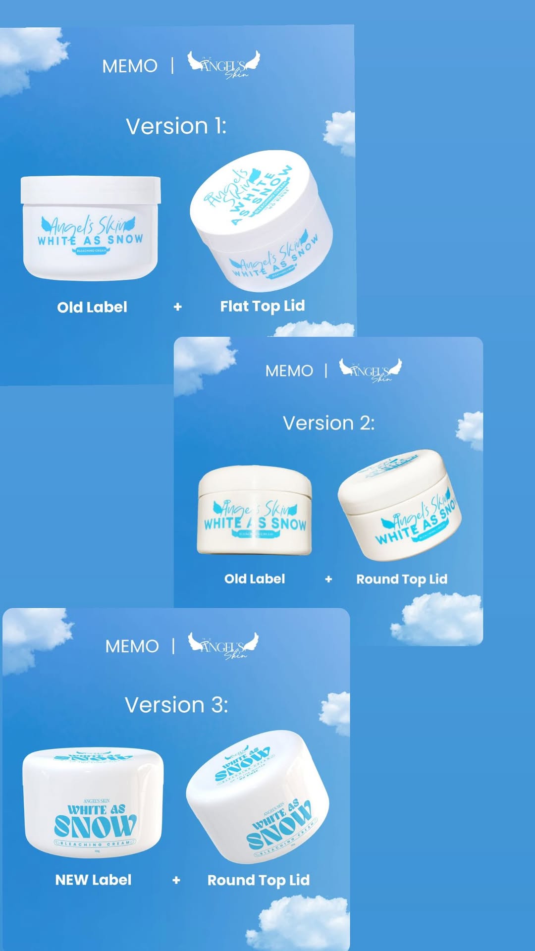 Angel’s Skin White As Snow Bleaching Cream Whitening for Face and Body ...