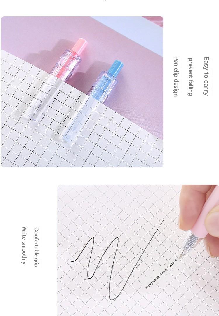 Morandi color neutral pen macaron press pen student 0.5mm signature ...