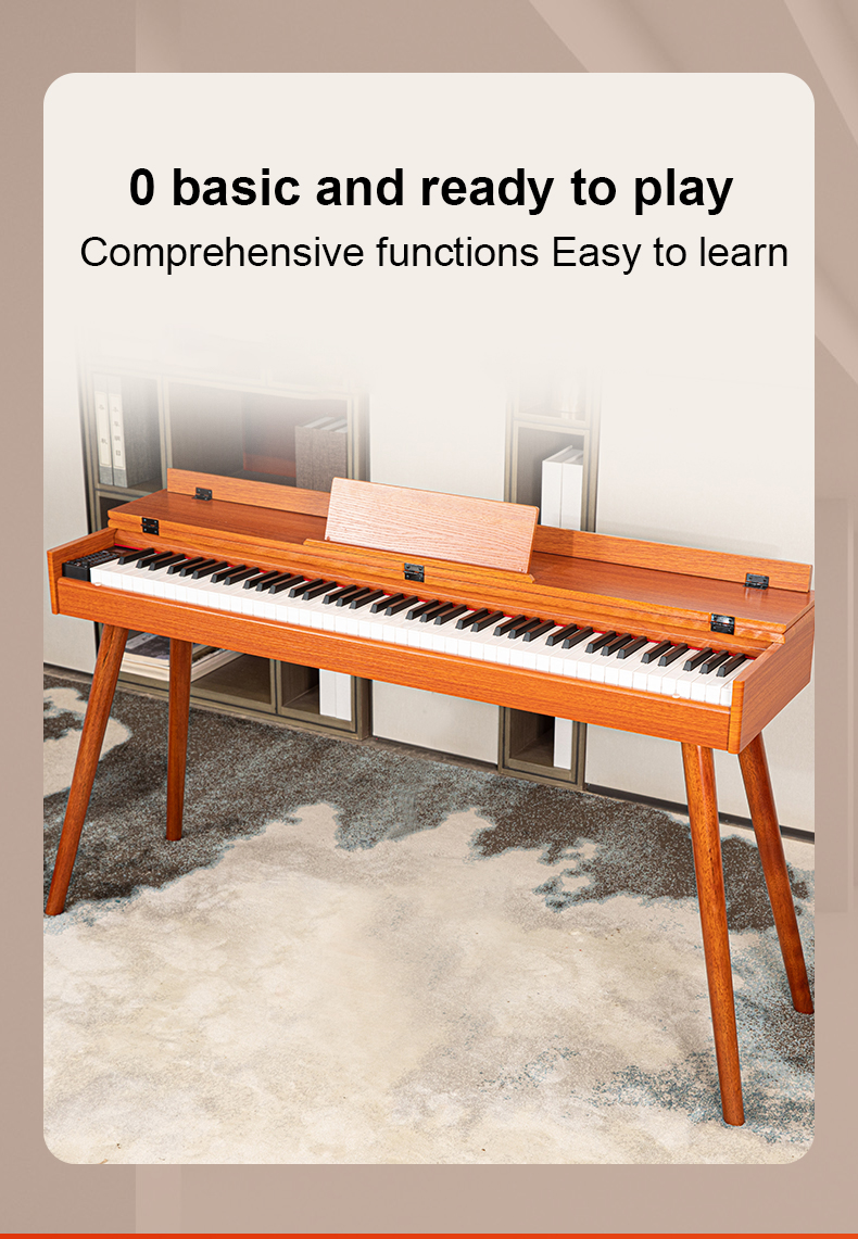Piano keyboard with 88 weight keys, full-size digital piano for ...