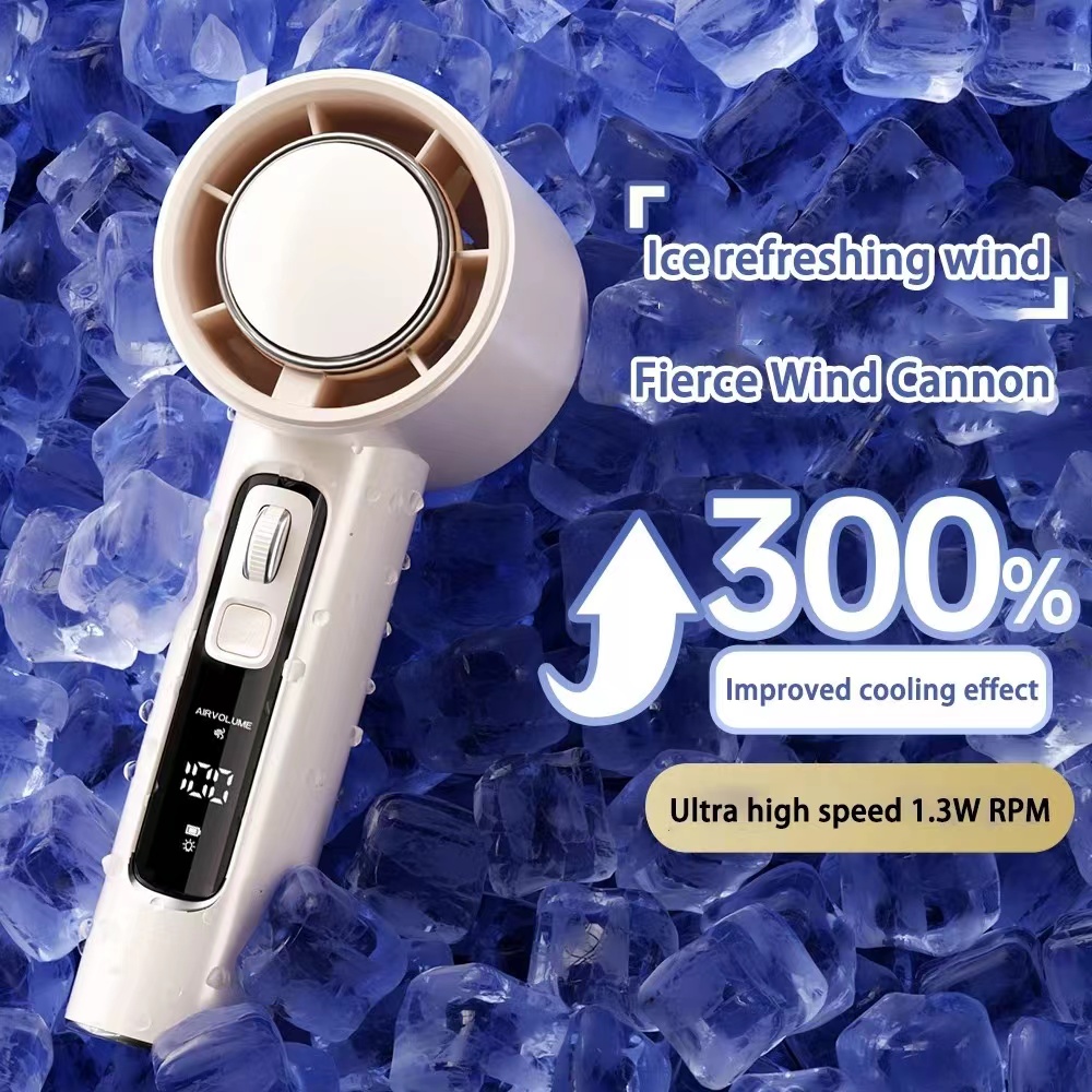 Jisulife Mini Fan Rechargeable Handheld Fan Strong Wind 100 Gear Wind ...
