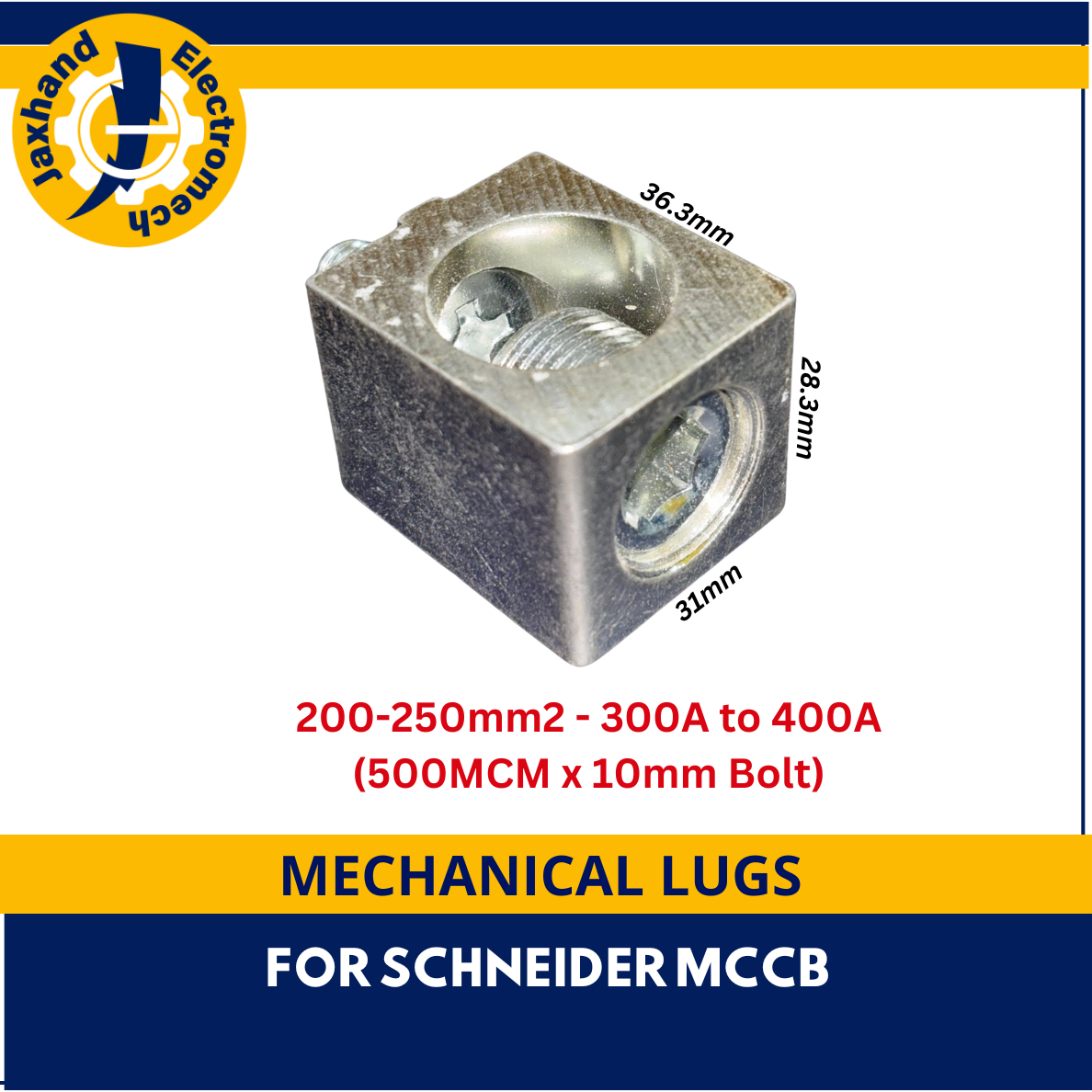 Mechanical Terminal Lugs for SCHNEIDER MCCB 50MCM - 500MCM Copper ...