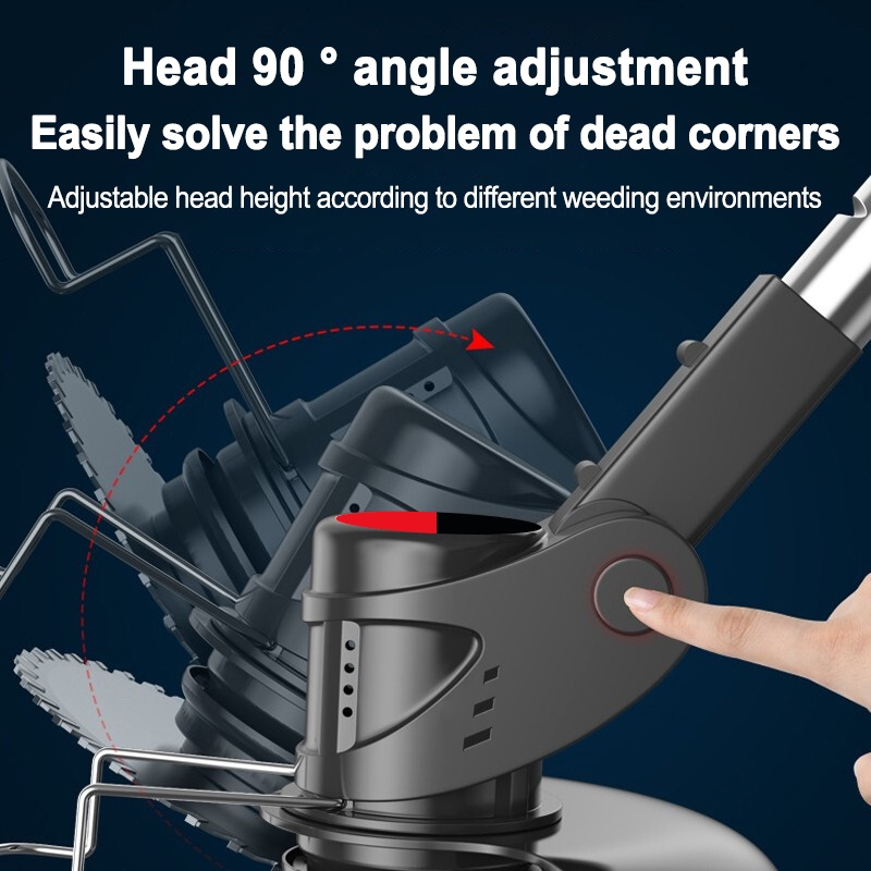 388V Powerful Electric Cordless Grass Cutter Rechargeable Lithium Battery Grass Trimmer | Shopee ...