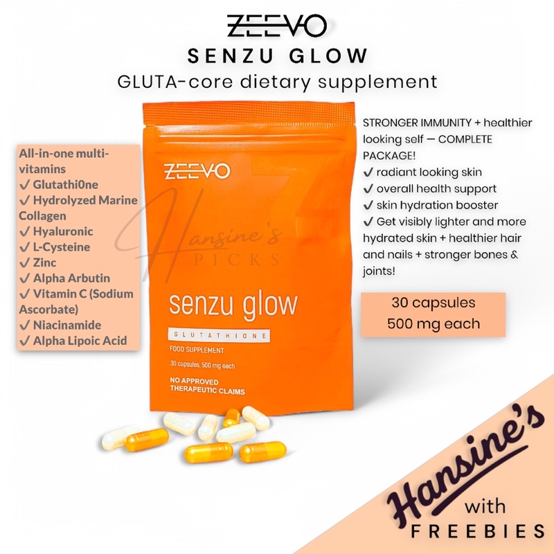 Zeevo Senzu Glow: Ultimate Glutathione Supplement for Radiant Skin ...
